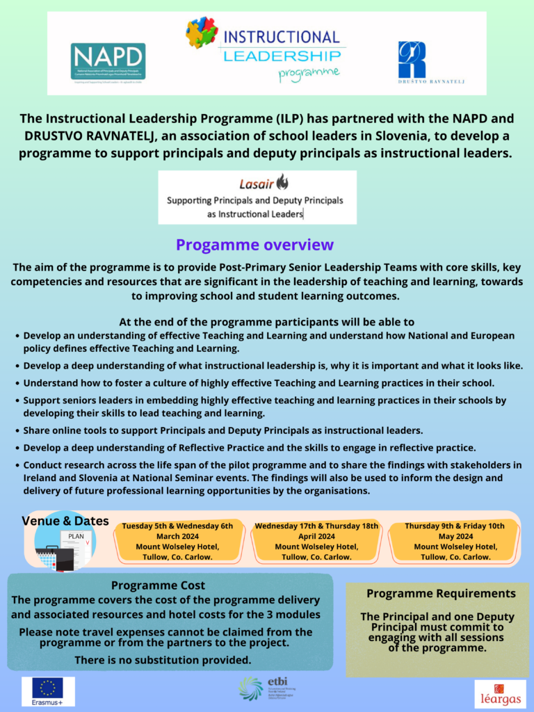 Lasair; Supporting Principals and Deputy Principals as Instructional ... Lasair; Supporting Principals and Deputy Principals as Instructional ...
